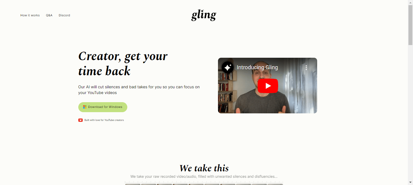 Gling - AI-Powered Tool for Video Content Creators - aifinder.info